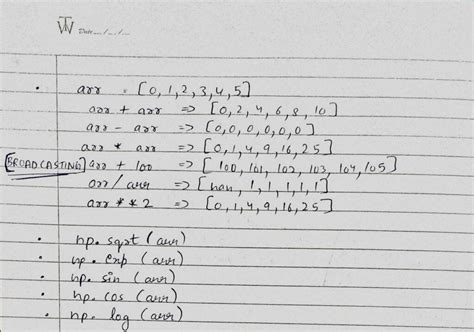 numpy notes easiest explanation 2025 machine learning projects
