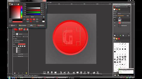 D Button Gimp Tutorial YouTube