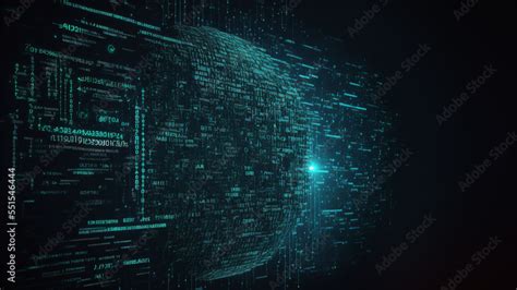 green matrix code structure with red dangerous code lines 3d