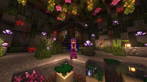 From Scratch Lush Cave Build Minecraft Lush Cave Minecraft Open