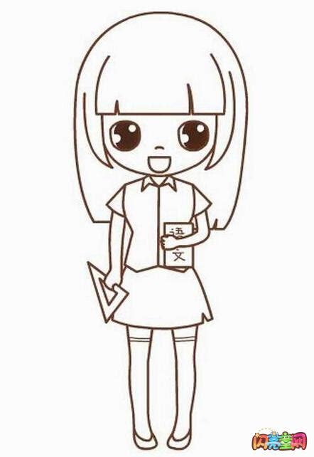 体育老师卡通简笔画 简笔画图片大全 蒲城教育文学网