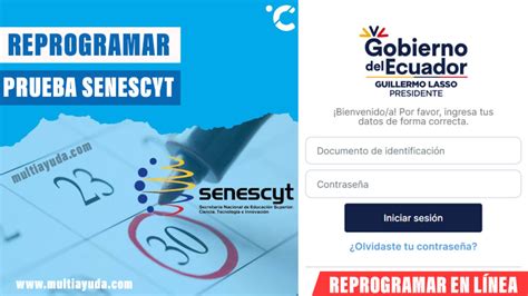 Reprogramar El Examen Del Senescyt 2025