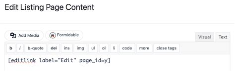 set up front end editing formidable forms
