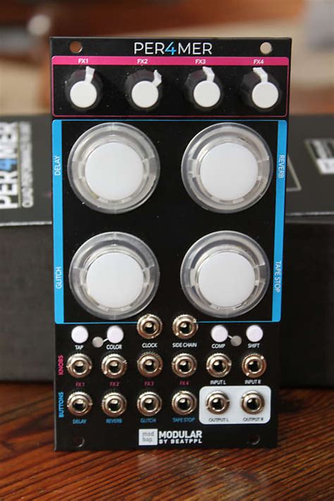 Modbap Modular Per4mer Stereo Effects Module 2021 Black Reverb