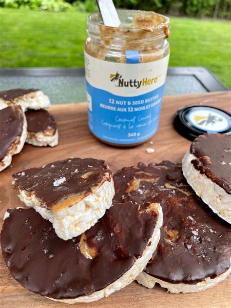 Coconut Crunch Chocolate Rice Cakes Nuttyhero Inc