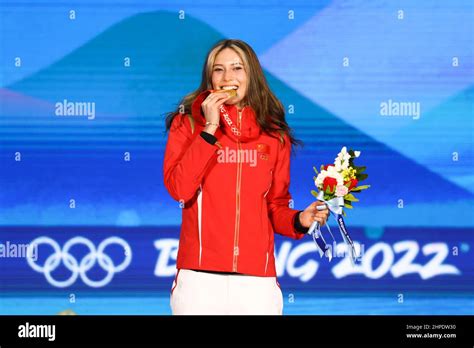 Eileen Gu Chn February 8 2022 Freestyle Skiing Womens Big Air