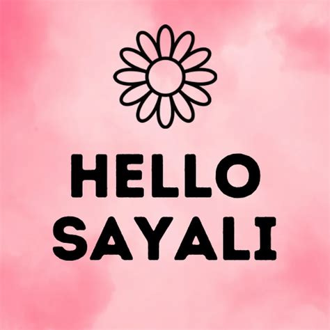 Hello Sayali Youtube