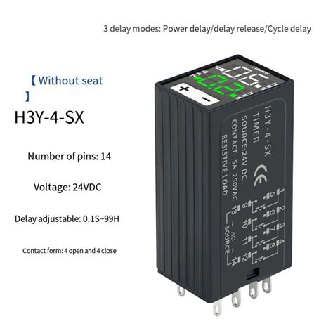 Fule Power On Delay Controller H3y 4 14pin Circulating 220v Digital