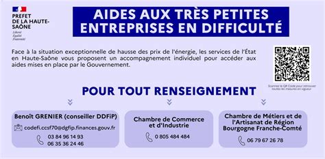 Haute Saône Trois numéros pour informer les TPE sur les aides