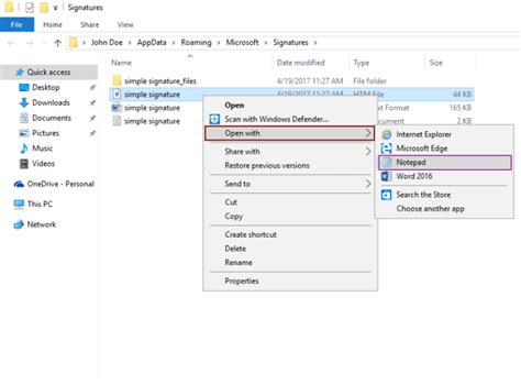 Create HTML Email Signature