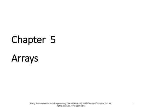 ppt introduction to arrays in java powerpoint presentation free