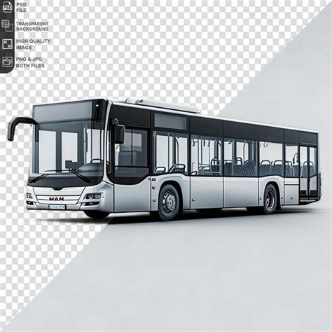 투명한 배경에 고립 된 여행 도시 버스 프리미엄 Ai 생성 Psd