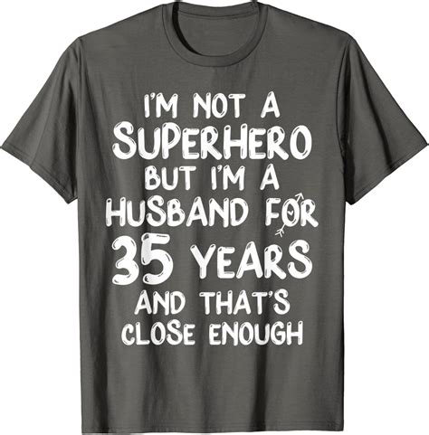 35th 35 Year Wedding Anniversary Husband Wife T Shirt