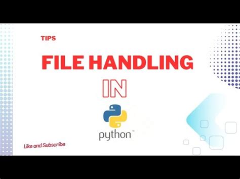 Easy To Learn And Implement Python File Handling Tutorials YouTube