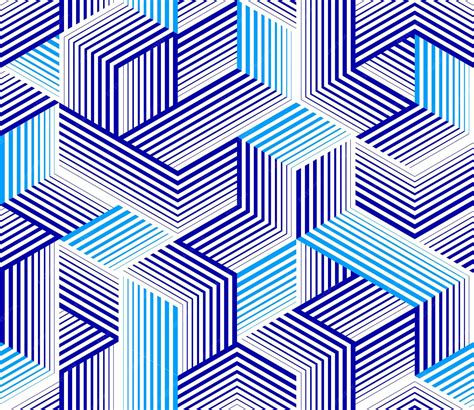 Premium Vector Seamless Isometric Lines Geometric Pattern 3d Cubes Vector Tiling Background