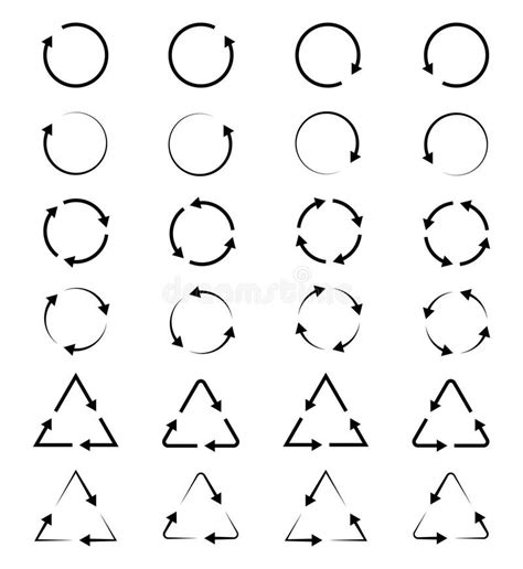 Refresh Icon Or Symbol Restart Icon Circle Arrow Stock Illustration Illustration Of Black