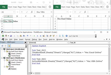Hướng Dẫn Cách Phân Biệt Activeworkbook Với Thisworkbook Khi Lập Trình