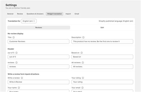 translate the widget text lai product reviews