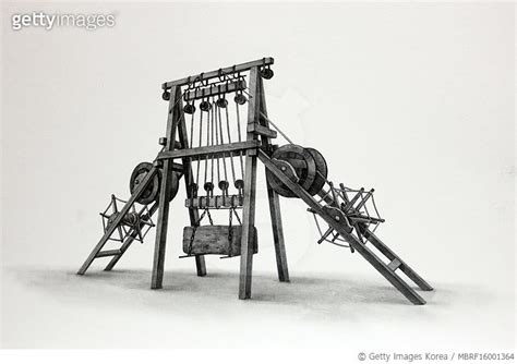 Mbrf16001364 게티이미지코리아 거중기 연필그림 Royalty Free 이미지