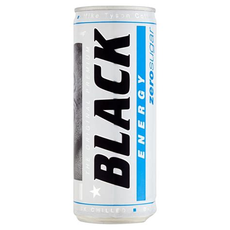 Black Energy Zero Sugar Gazowany Napój Energetyzujący Bez Cukru 250 Ml