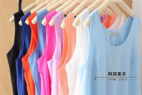 ZJ夏装新款 大码女装胖MM糖果色宽松显瘦圆领套头 无袖雪纺背心 大象女人花
