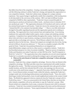 Trader Joe S HBS Case Analysis 12 2016