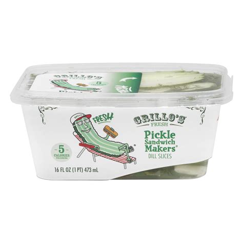 Grillos® Pickles Sandwich Makers® Dill Pickle Slices 16 Fl Oz Frys