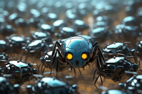 Advanced Nano Bot Generate Ai Stock Illustration Illustration Of