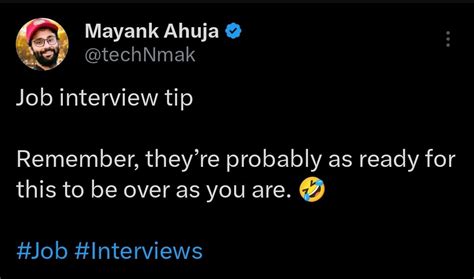 Mayank Ahuja On Linkedin Whats The Best Interview Tip You Can Share