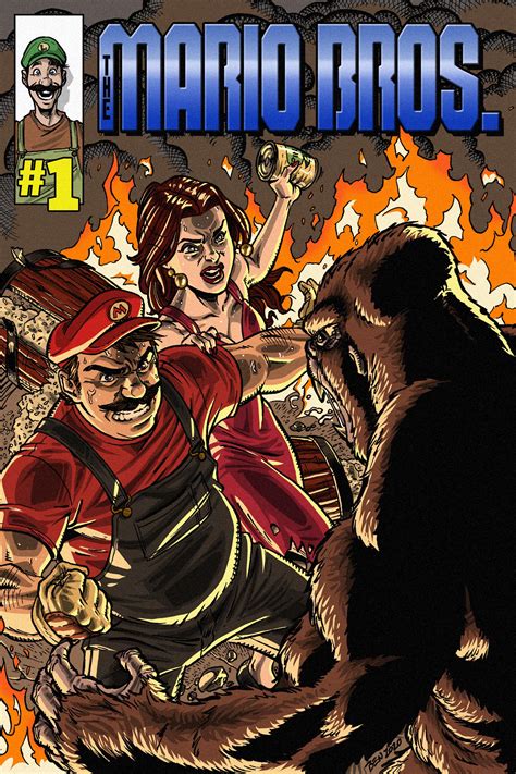 Mario Bros Comic Concept Cover Rsupermario