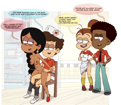 Rule 34 2boys 2girls After Sex Andre The Loud House Apron Benny Stein Black Hair Breasts
