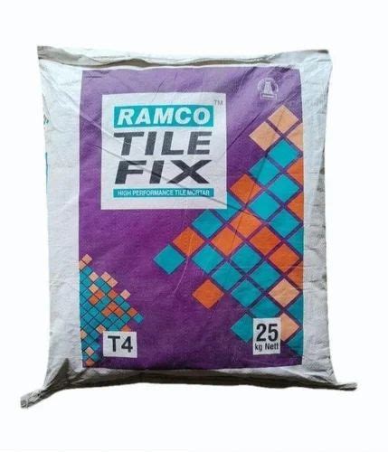 25kg Ramco T4 Tile Fix Tile Adhesive Bag At ₹ 1200bag In Chennai Id