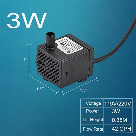 3w 110v240v Mini Waterpartijen Pomp Dompelpomp Wa Vicedeal