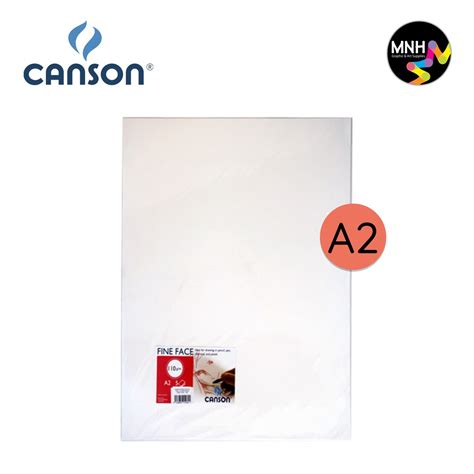 jual paper kertas canson fine face a2 c 110g 5 sheet pack shopee