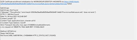 scep certificate enrollment amd errors in event lo amd community