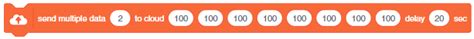 Send Multiple Data To Cloud Delay Sec Pictoblox Block Internet
