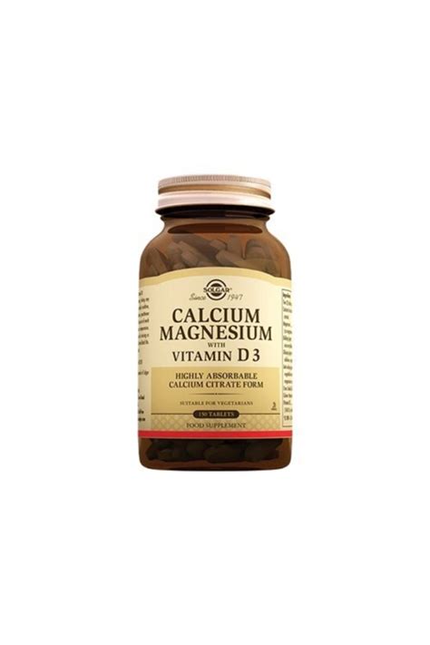 Solgar Calcium Magnesium With Vitamin D3 150 Tablet Fiyatı Yorumları