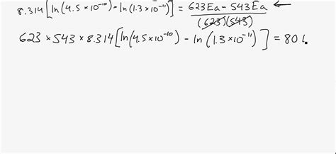 Arrhenius Equation Example 3 Youtube
