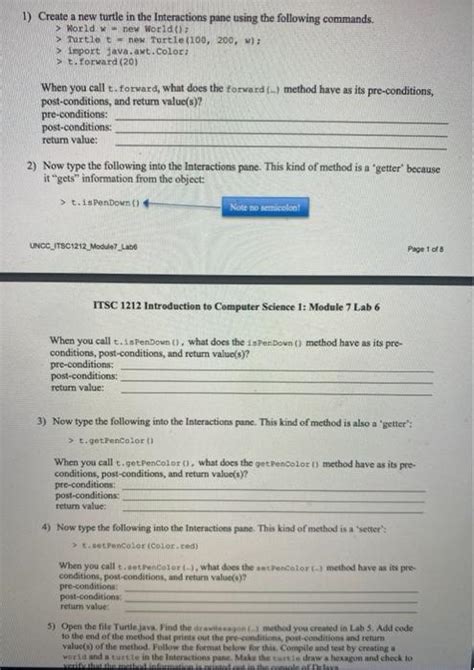 1 Create A New Turtle In The Interactions Pane Using