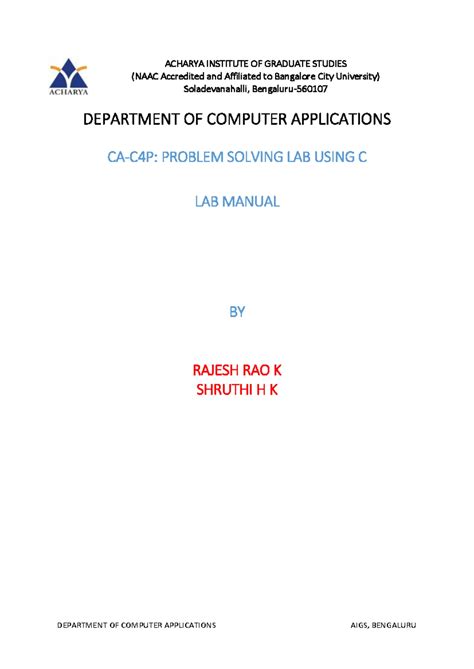daa lab manual iv sem nep 22 23 design and analysis of algorithms lab
