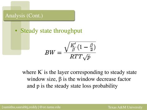 Ppt Improving Tcp Performance In High Bandwidth High Rtt Links Using Layered Congestion