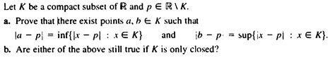 Solved Let K Be A Compact Subset Of R And PE RIK A Prove Chegg