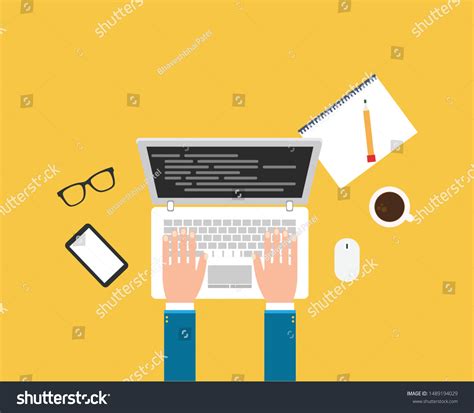 Engineering Programmer Development Software Programming Concept Stock Vector Royalty Free