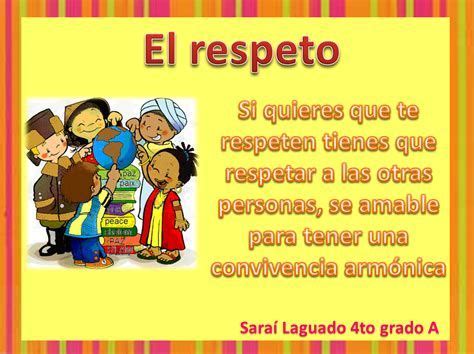 Valor Respeto Mi Blog Valor Respeto Para Ni Os Respeto Dibujo Respeto