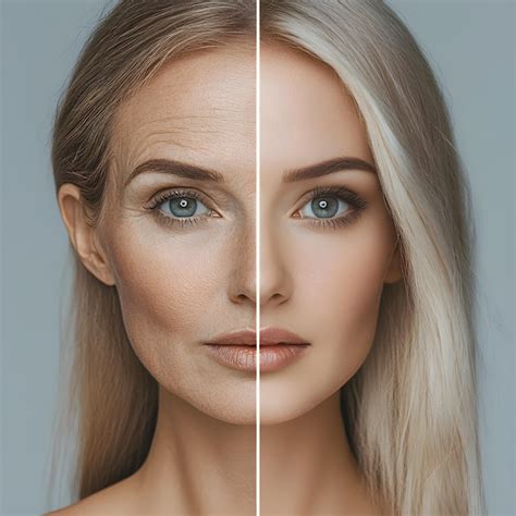 Premium Photo Comparison Of Woman Face Before And After Plastic