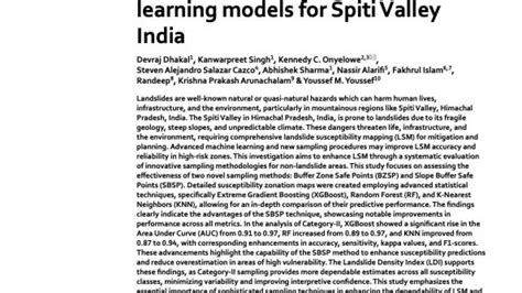 Enhancing Landslide Disaster Prediction By Evaluating Non Landslide Area Sampling In Machine