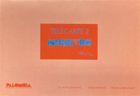 Franquin Télécarte Monstre 1992 Amazonie BD Librairie BD à Paris