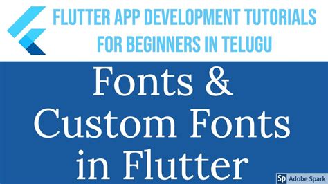 10 custom fonts in flutter flutter app development for beginners in