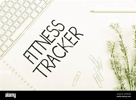 Writing Displaying Text Fitness Tracker Business Overview Device That Records A Persons Daily
