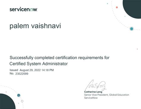 Palem Vaishnavi On Linkedin Globalcertification